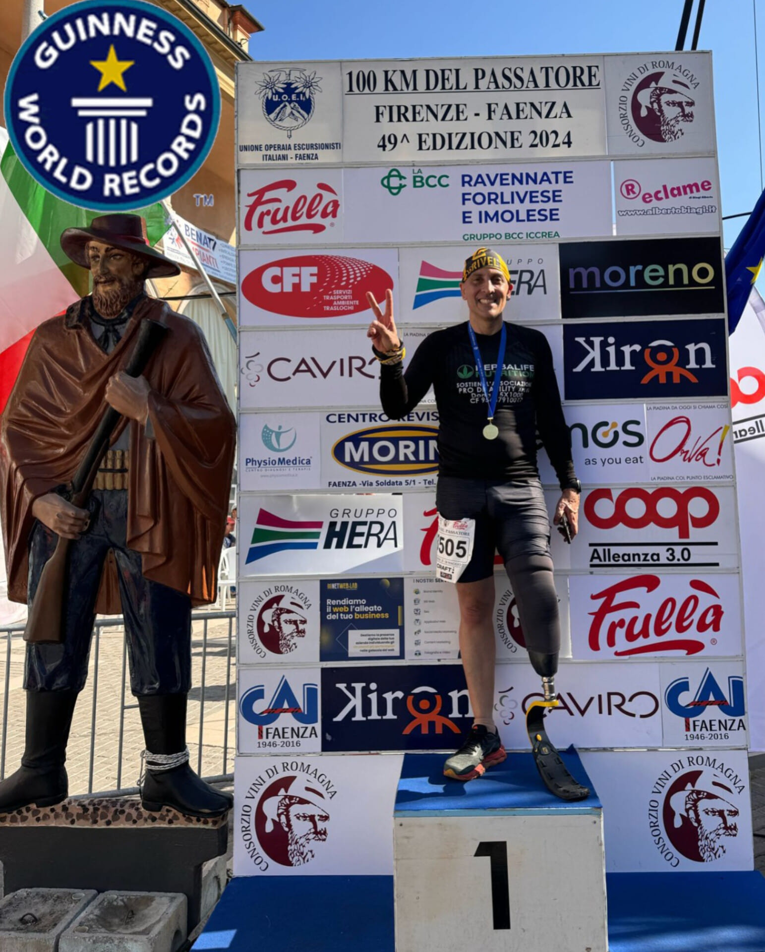 Cutaia Salvatore, 100 km con una gamba in titanio - 100 KM del ...